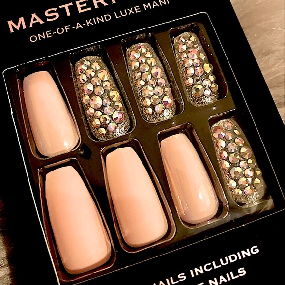 Makeup | Bling Kiss Masterpiece Pink Crystal Nails Set New Luxe ...